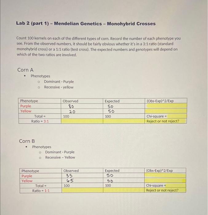 Count 100 kernels on each of the different types of | Chegg.com
