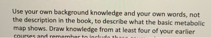 Solved Basic Metabolic Map Carbohydrates Lipids Proteins | Chegg.com