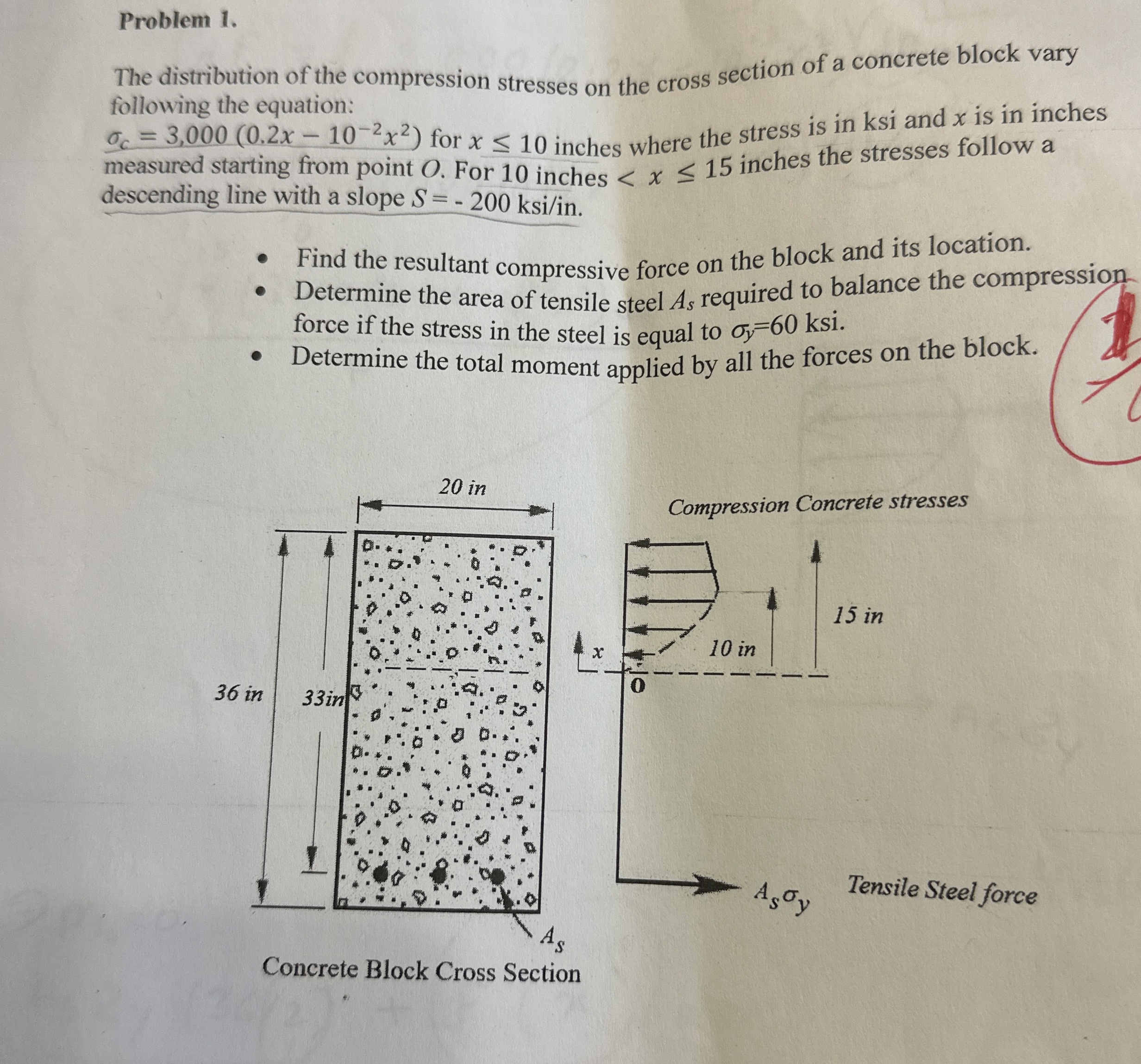 Solved Problem 1.The distribution of the compression | Chegg.com