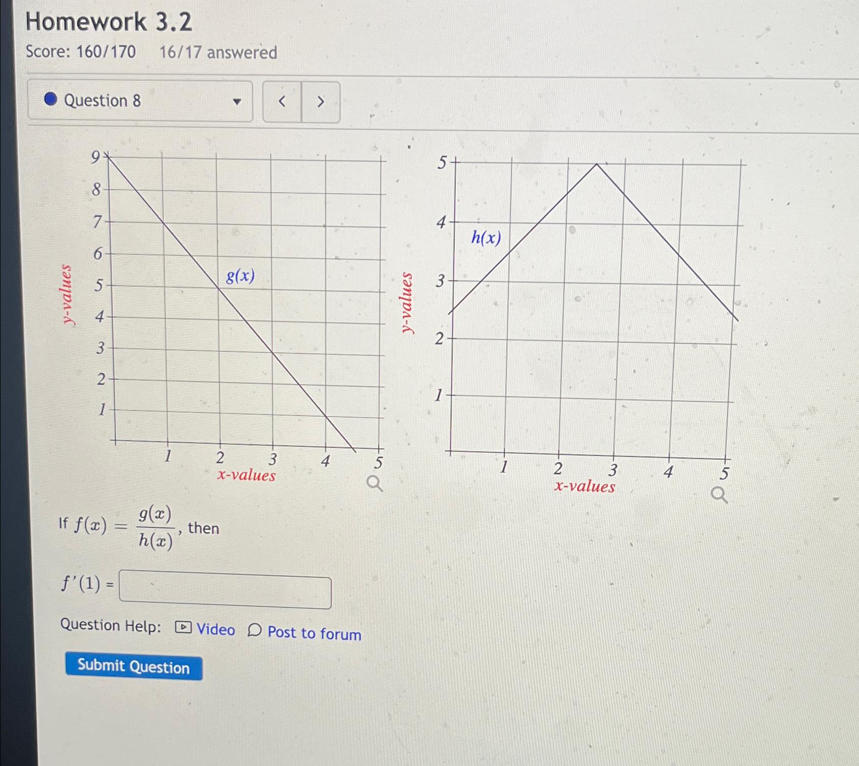 Solved Homework 3.2Score: 16017016/17 ﻿answeredQuestion 8If | Chegg.com