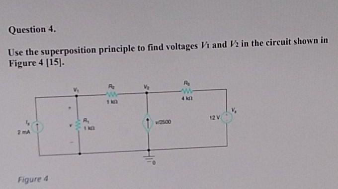 Solved Question 4. Use the superposition principle to find | Chegg.com