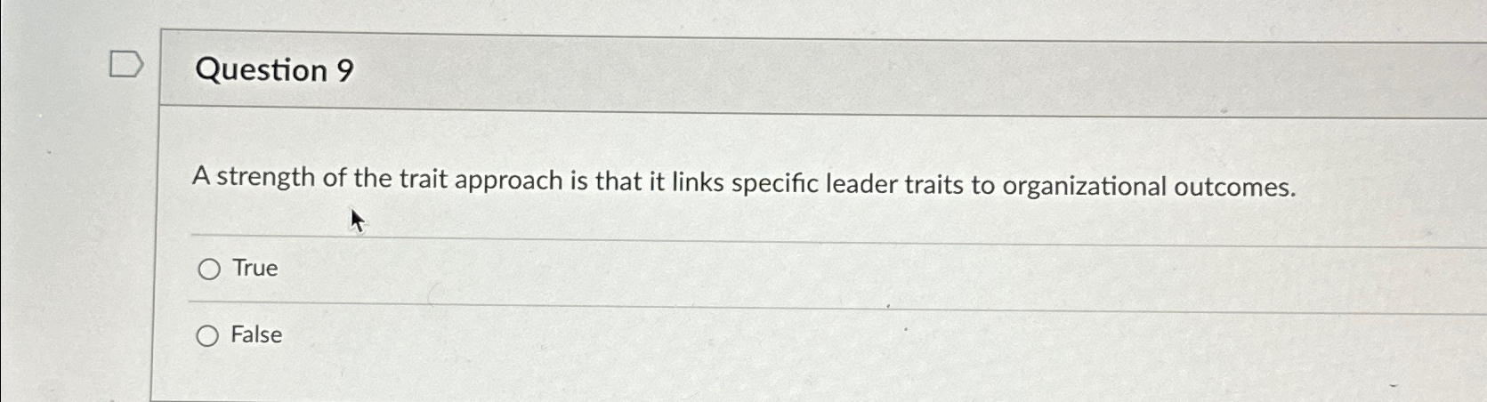 Solved Question 9A strength of the trait approach is that it | Chegg.com