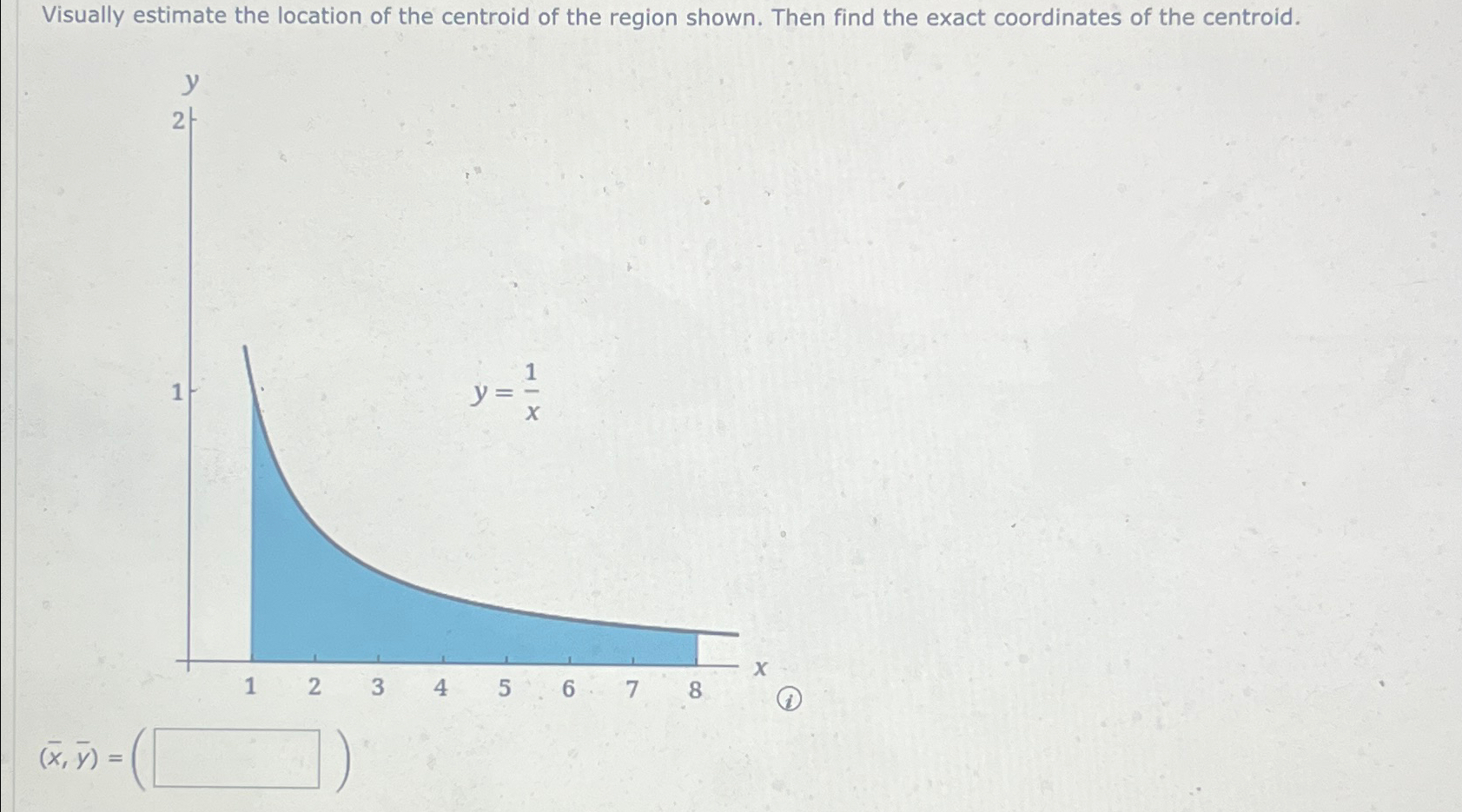 Solved Visually estimate the location of the centroid of the | Chegg.com
