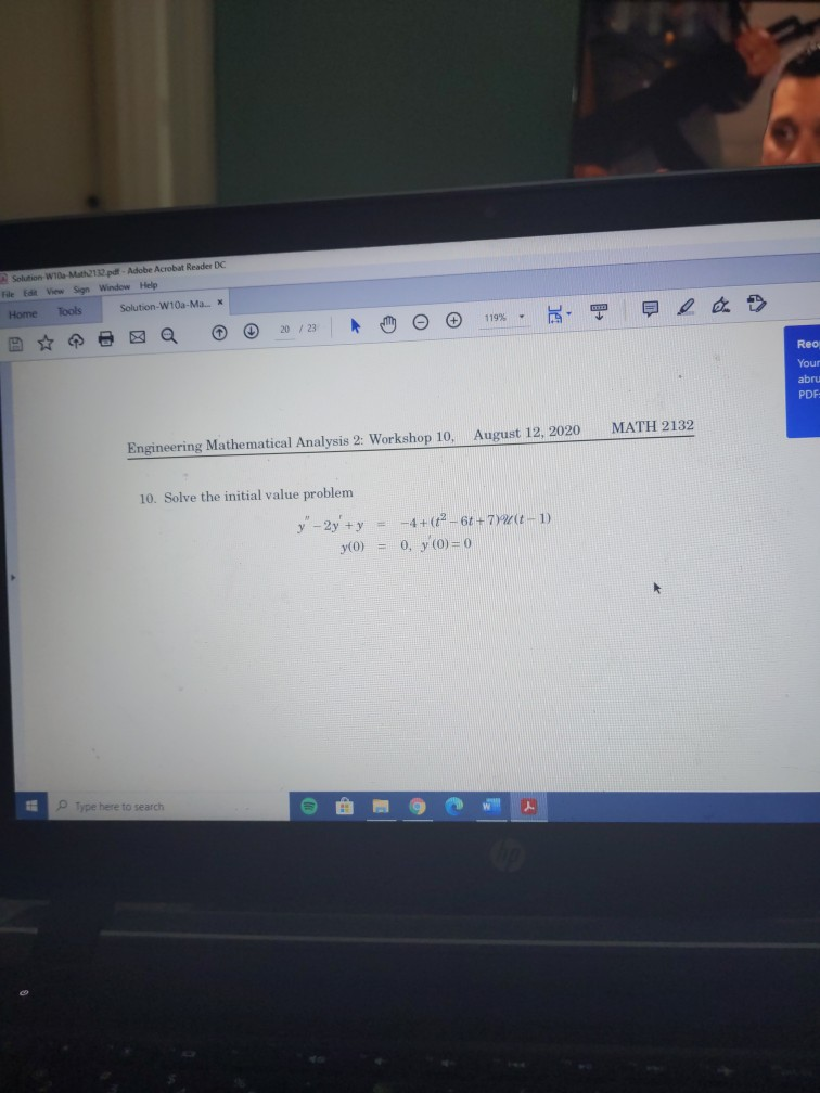 Solved Solution W10 M212.pdf - Adobe Acrobat Reader DC Ted | Chegg.com