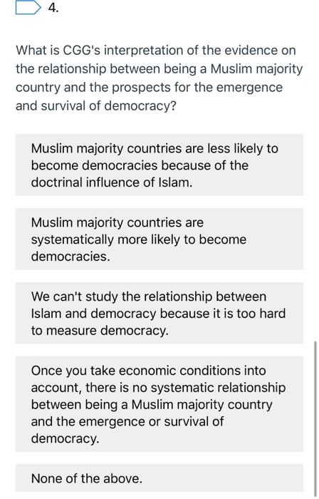 Solved What is CGG's interpretation of the evidence on the | Chegg.com