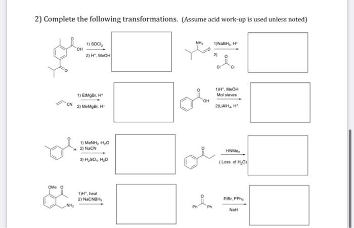 Solved 2) Complete the following transformations. (Assume | Chegg.com