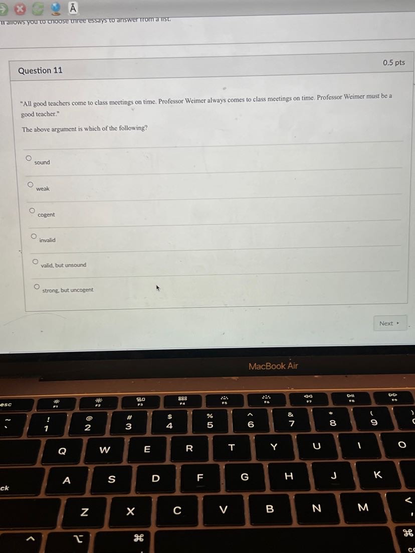 Solved 11 ﻿allows you to cnoose three essays to answer trom | Chegg.com