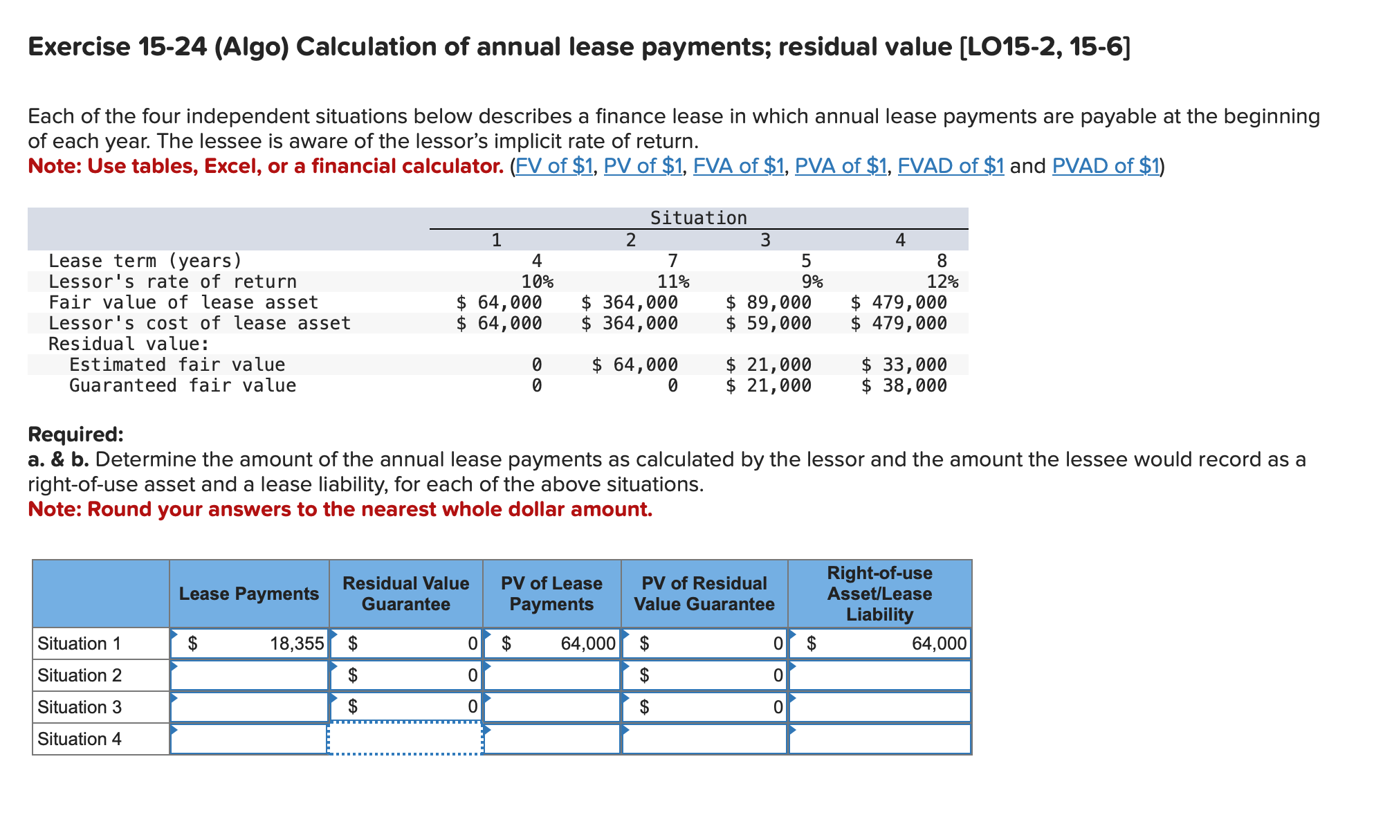 Solved Fill all the blank Spaces | Chegg.com