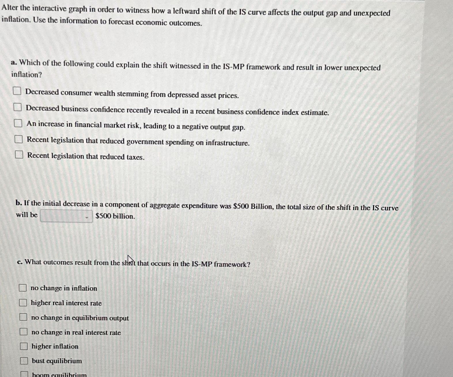 Solved Alter the interactive graph in order to witness how a | Chegg.com