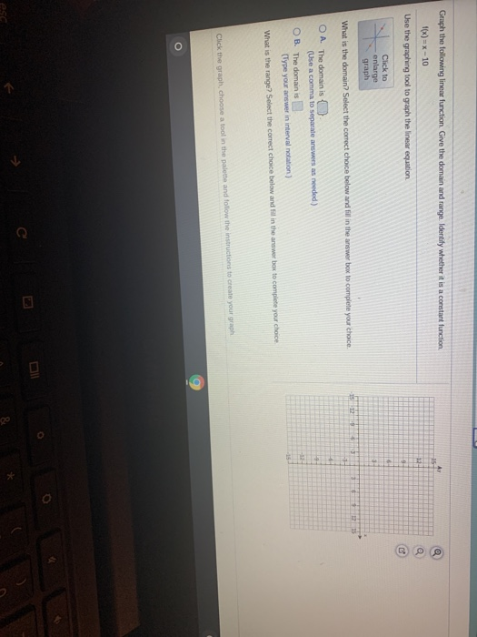 Solved Graph The Following Linear Function Give The