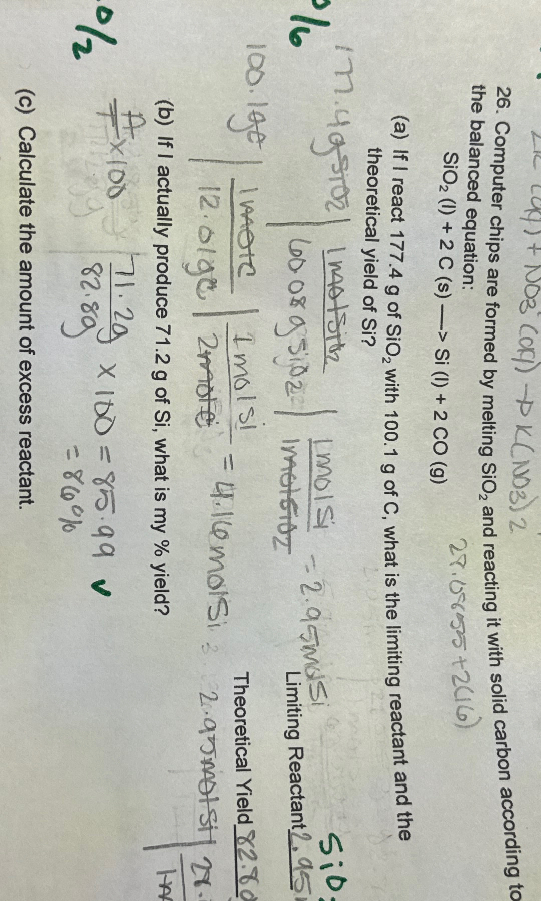 Solved Computer chips are formed by melting SiO2 ﻿and | Chegg.com