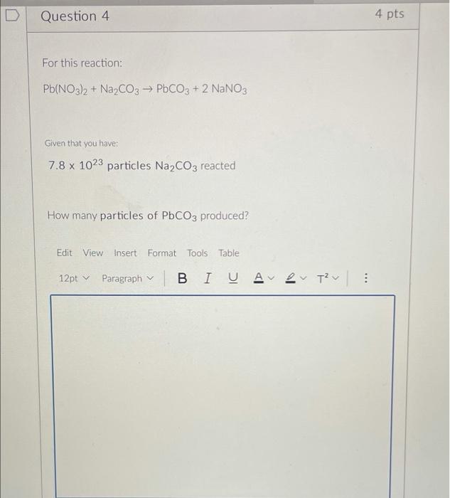 Solved D Question 1 4 pts For this reaction: BaO + H2O → | Chegg.com