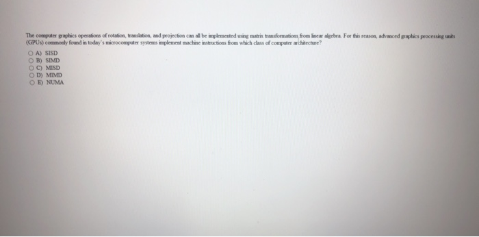 Solved The computer graphics operations of rotation, | Chegg.com