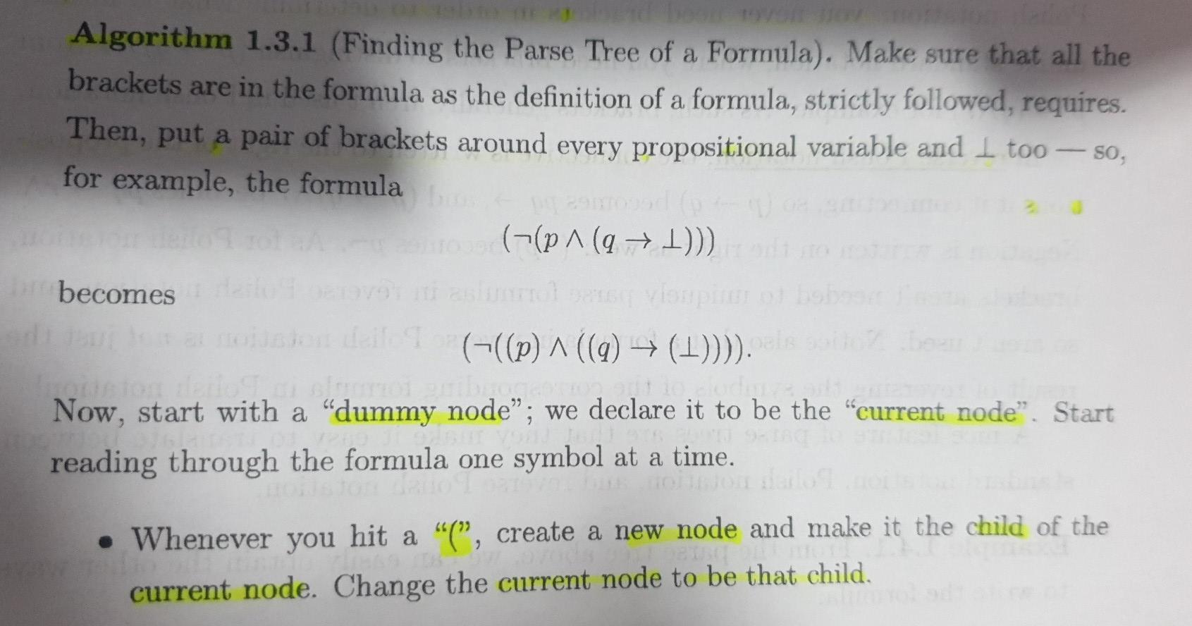 Solved 1 A Using Algorithm 131 Find The Parse Tree Of