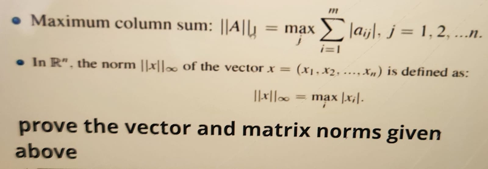 Maximum column sum: | Chegg.com