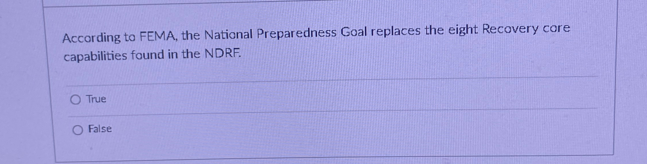 Solved According to FEMA, the National Preparedness Goal | Chegg.com