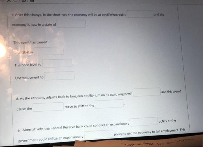 Solved LRAS SRAS, SRAS, AD AD, Real GDP Use the graph above | Chegg.com