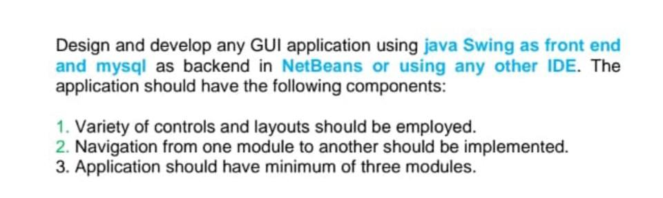 Modules : Module:1 Introduction to OOPS concepts and | Chegg.com