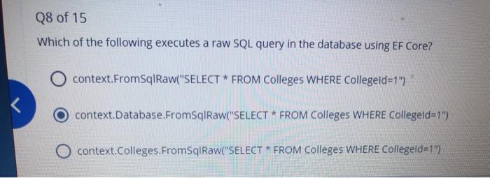 Solved Entity Framework Question: This has already been | Chegg.com