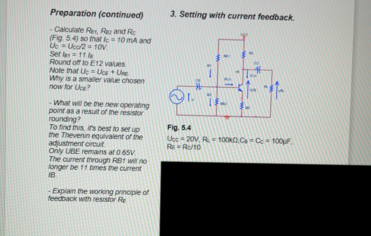 Solved Preparation (continued)Calculate RB1,RB2 ﻿and | Chegg.com