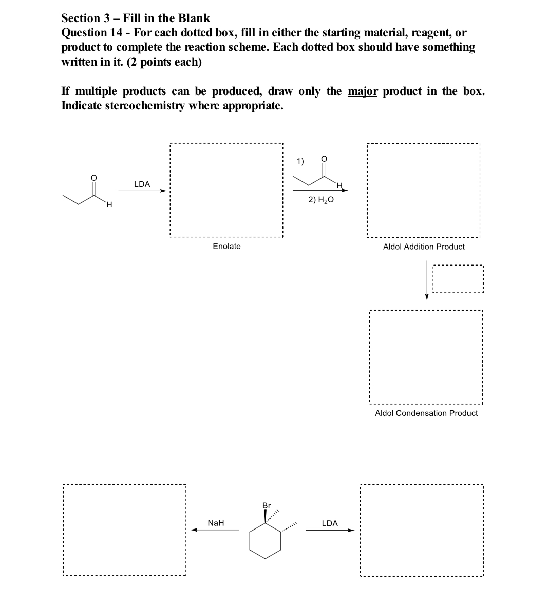 Solved Section 3 ﻿fill In The Blankquestion 14 ﻿for Each