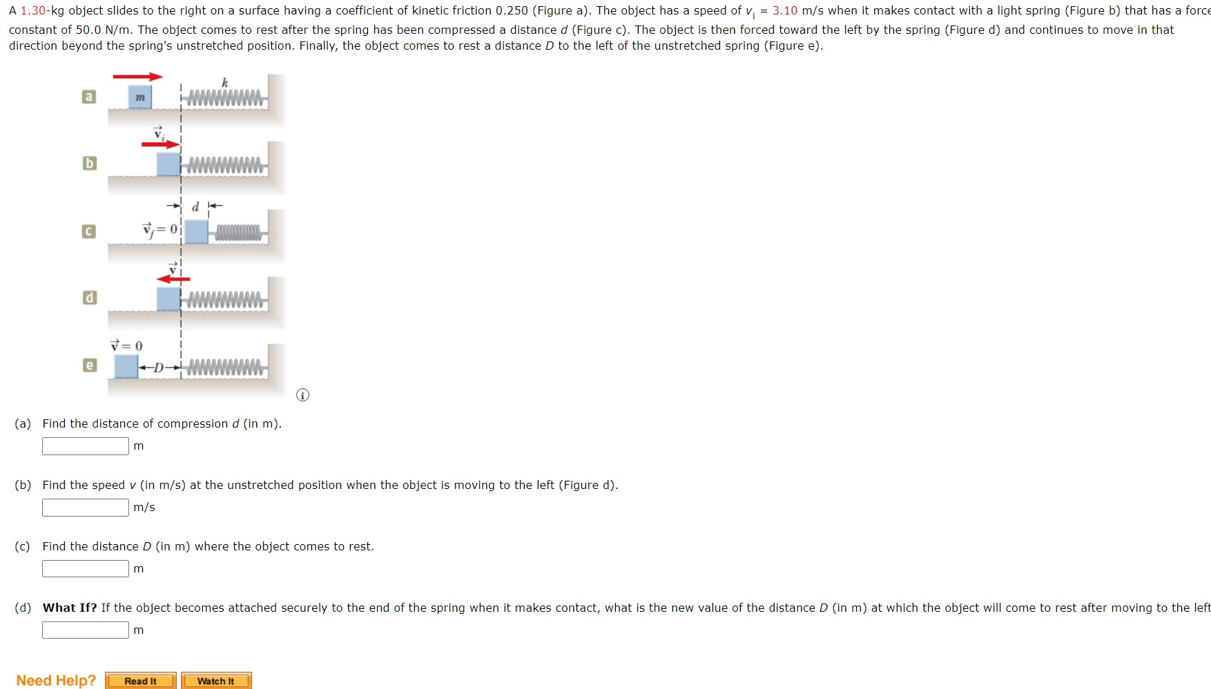 Solved direction beyond the spring's unstretched position. | Chegg.com