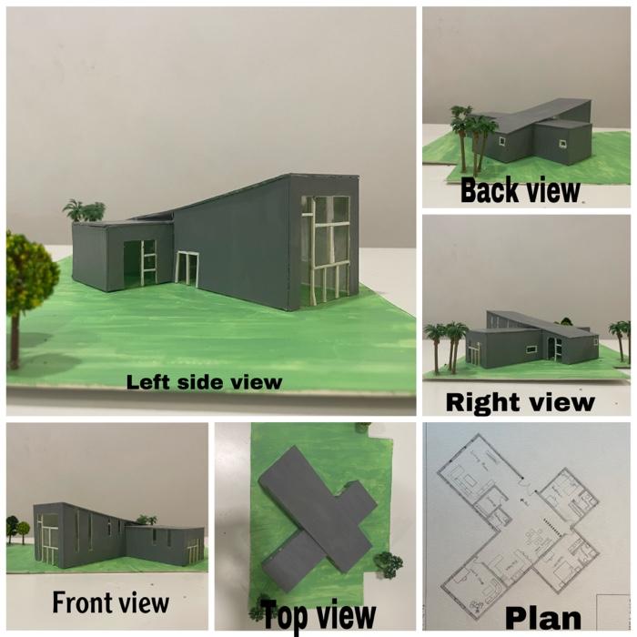 Solved can I have the elevation the front, right side, left | Chegg.com