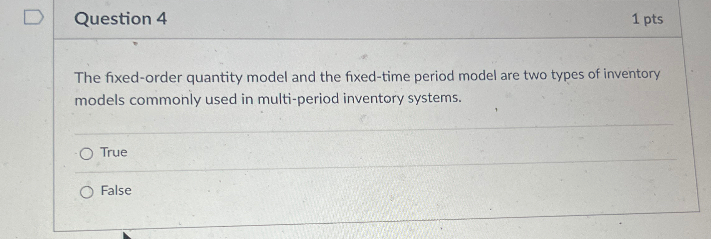 Solved Question 41 ﻿ptsThe fixed-order quantity model and | Chegg.com