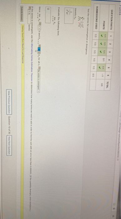 Solved FUITS QUESTION PARTS 1 2 3 4 5 TOTAL POINTS 1/1 1 0 1 | Chegg.com