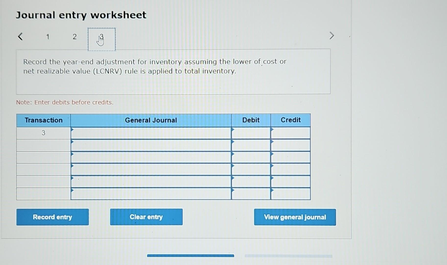 Solved Journal entry worksheet Record the year-end | Chegg.com