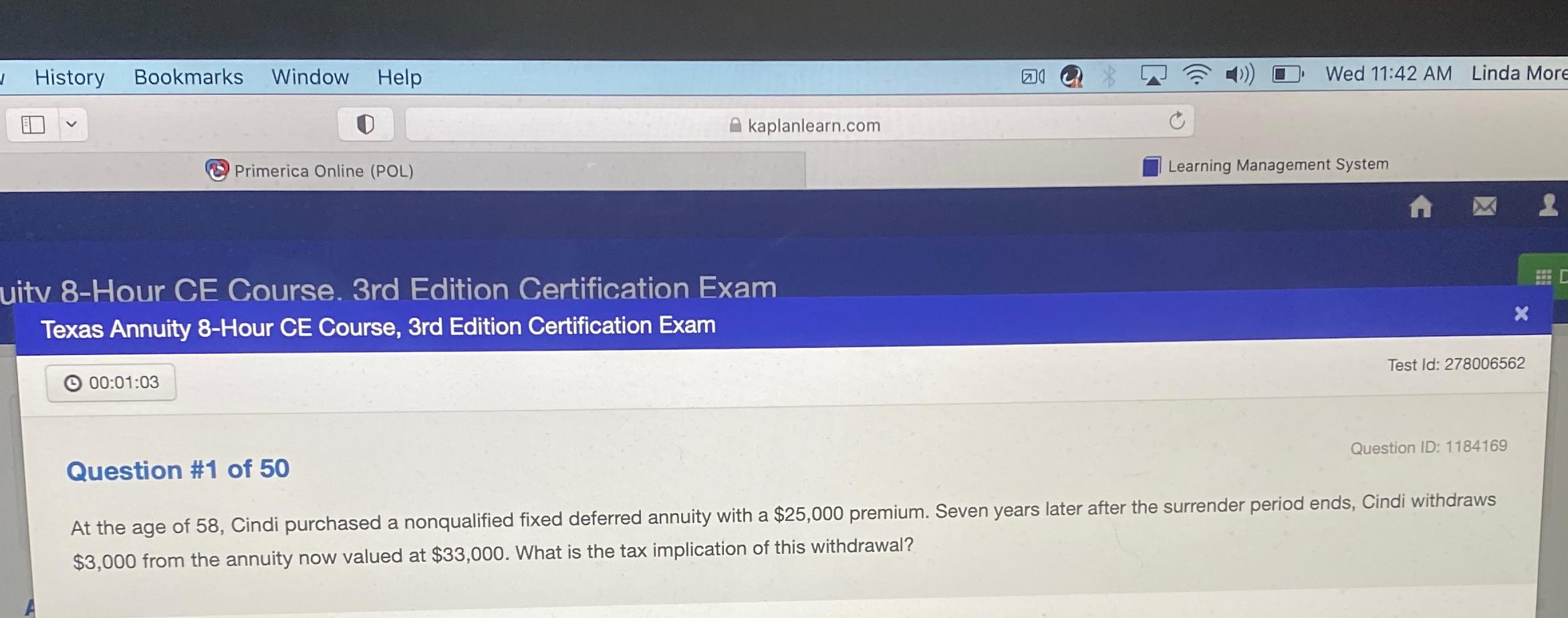 Solved History Bookmarks Window Help 刀そWed 11:42 ﻿AM Linda | Chegg.com