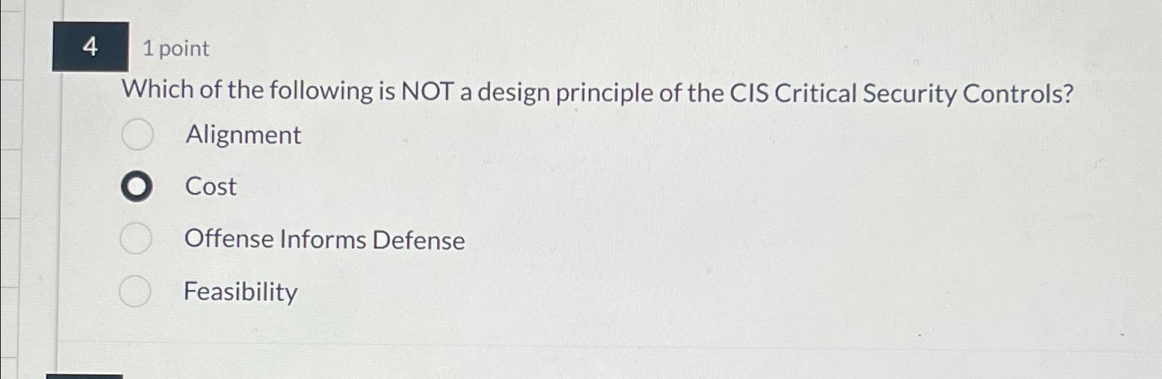 Solved 41 ﻿pointWhich of the following is NOT a design | Chegg.com