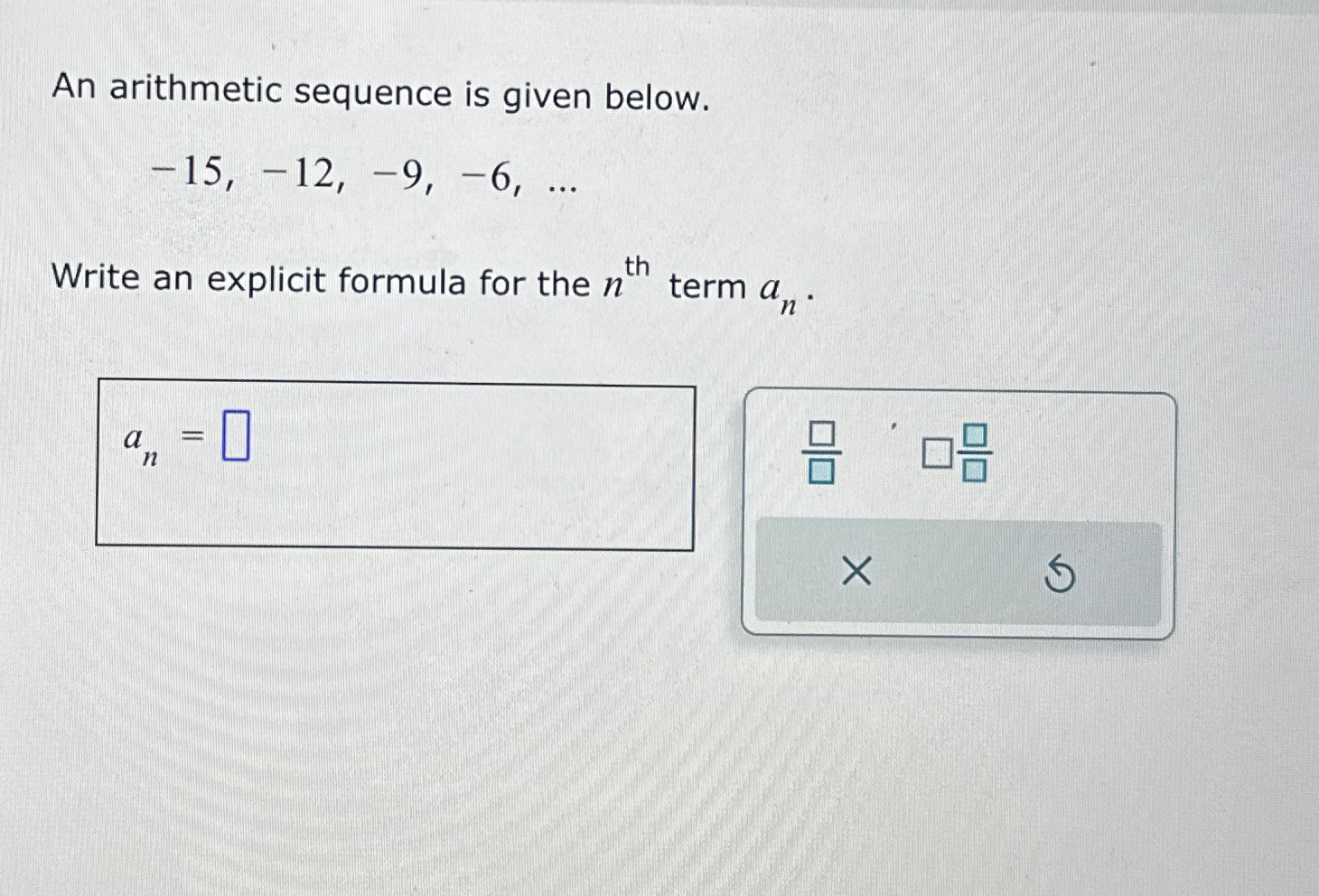 Solved An arithmetic sequence is given | Chegg.com