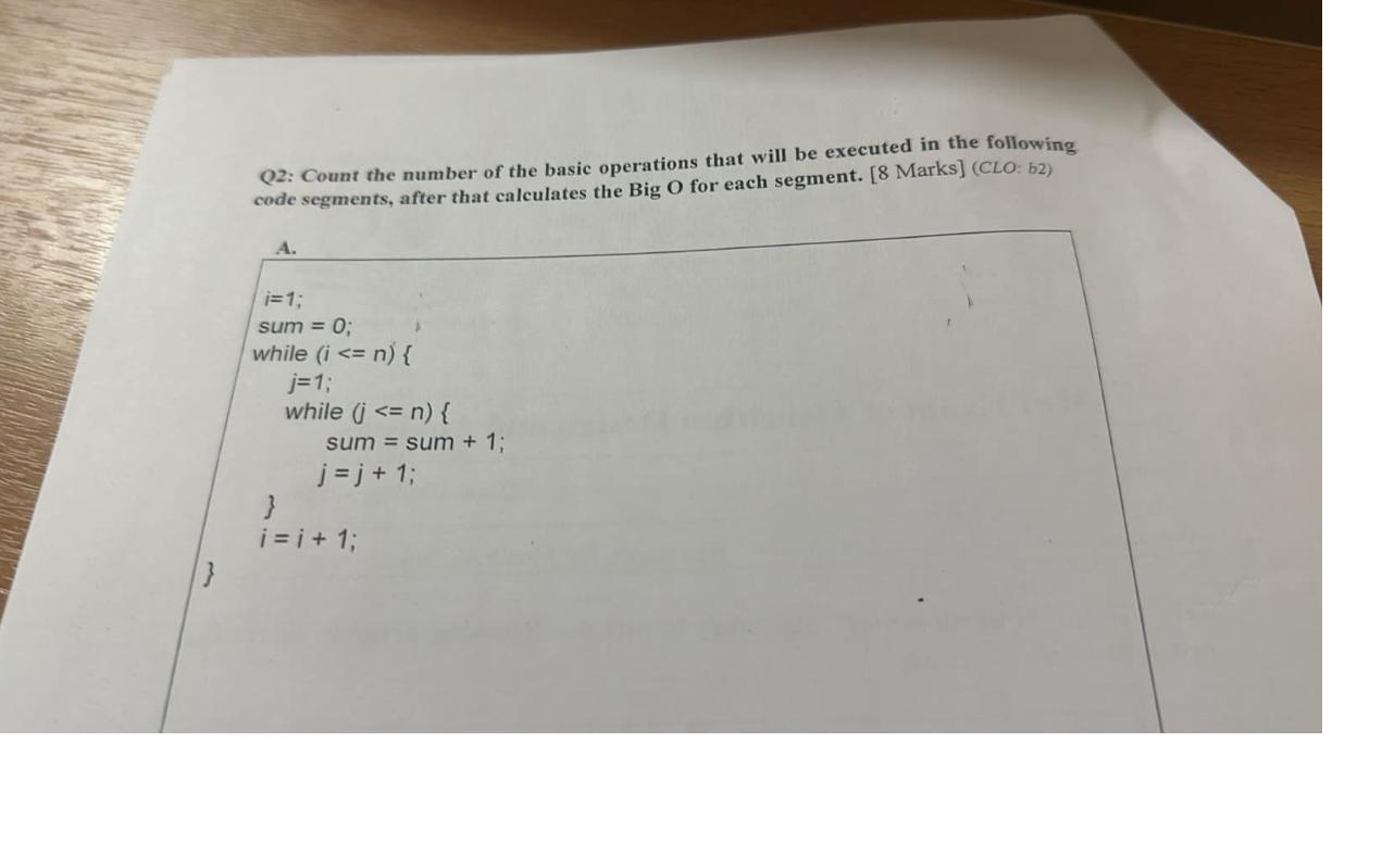 Solved Q2: Count the number of the basic operations that | Chegg.com