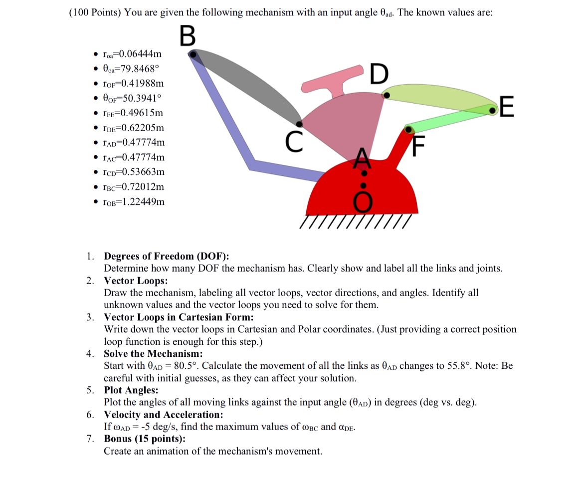 Solved (100 ﻿Points) ﻿You are given the following mechanism | Chegg.com