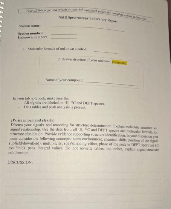 Solved - Data tables and peak analysis is present. [Write in | Chegg.com