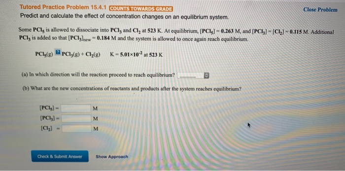 Solved Close Problem Tutored Practice Problem 15.4.1 COUNTS | Chegg.com
