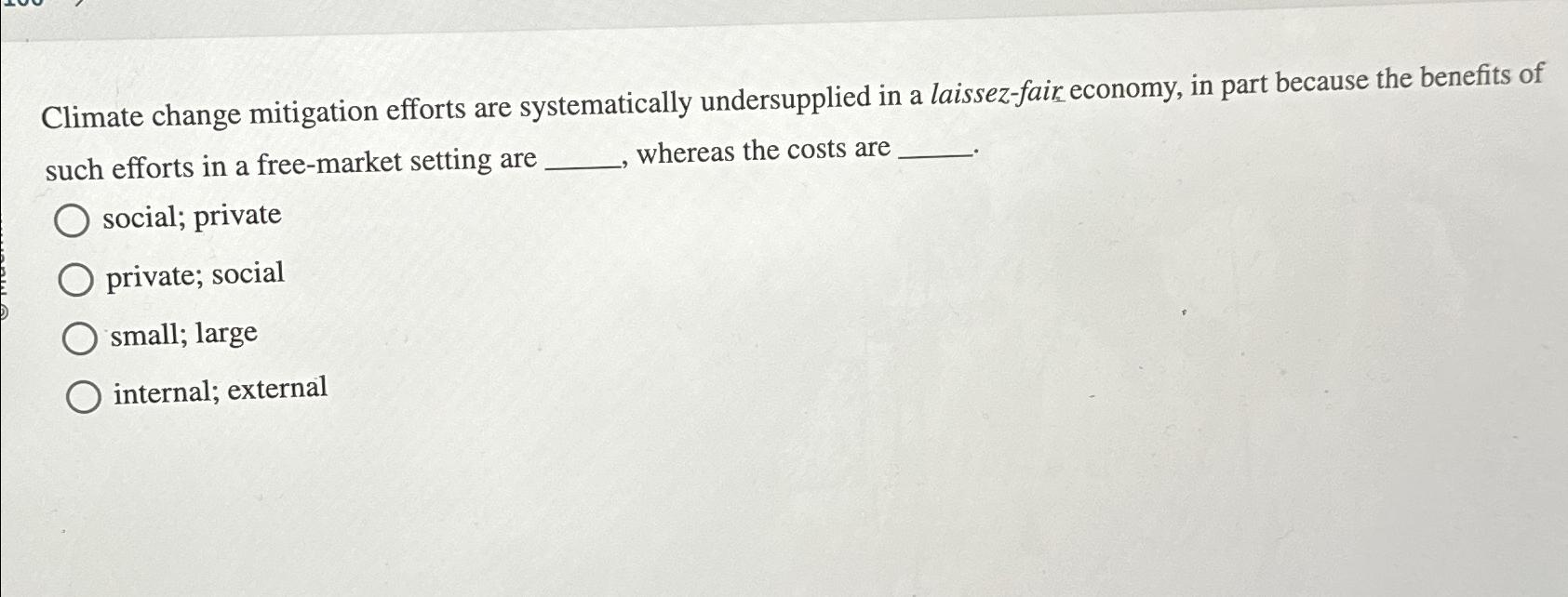 Solved Climate change mitigation efforts are systematically | Chegg.com
