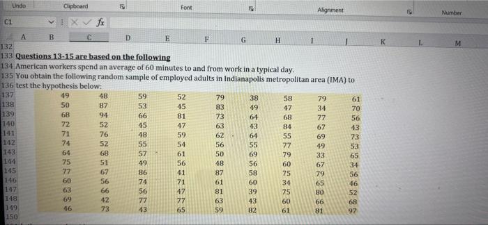Solved Undo Clipboard Font Alignment Number ci к M A B D E F | Chegg.com