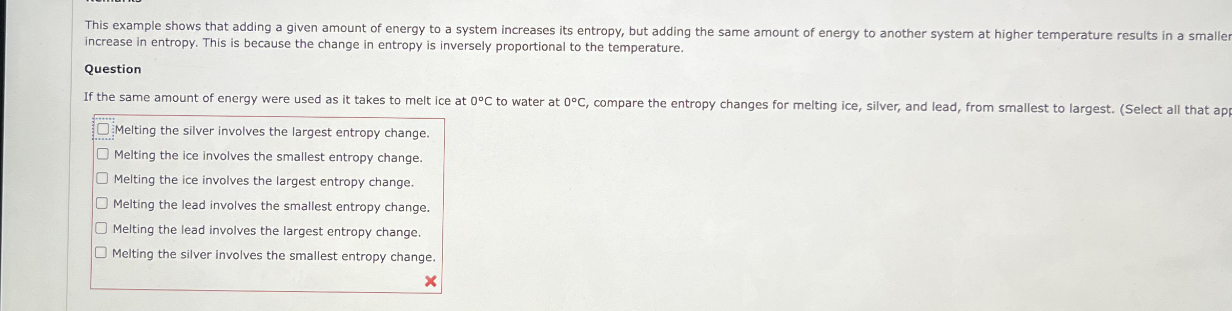 Solved This example shows that adding a given amount of | Chegg.com