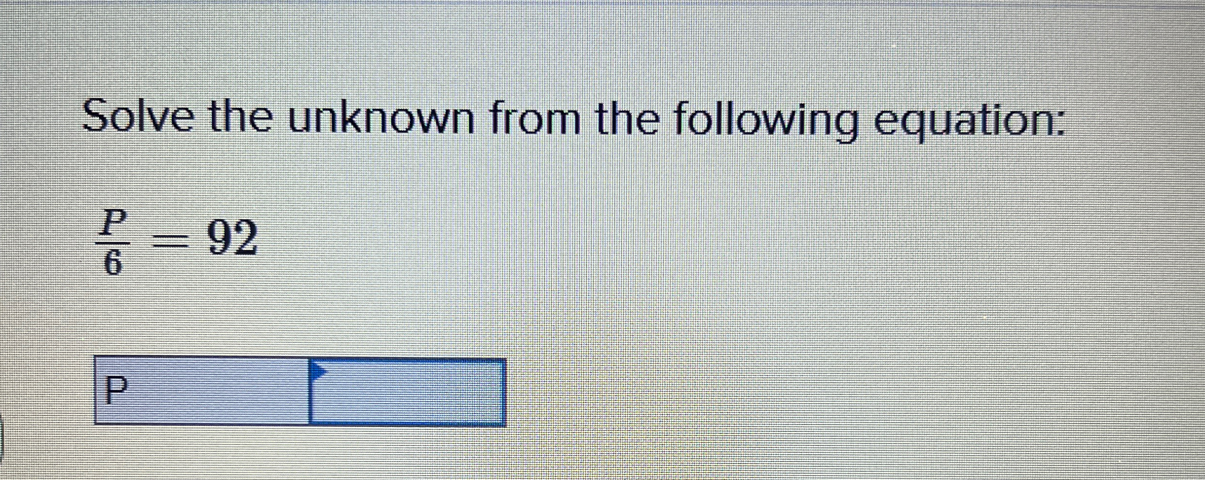 Solved Solve the unknown from the following | Chegg.com