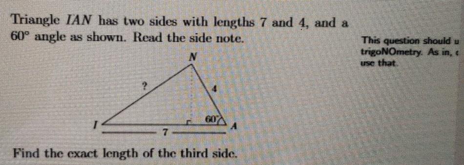Solved no trig allowed. thank you! | Chegg.com