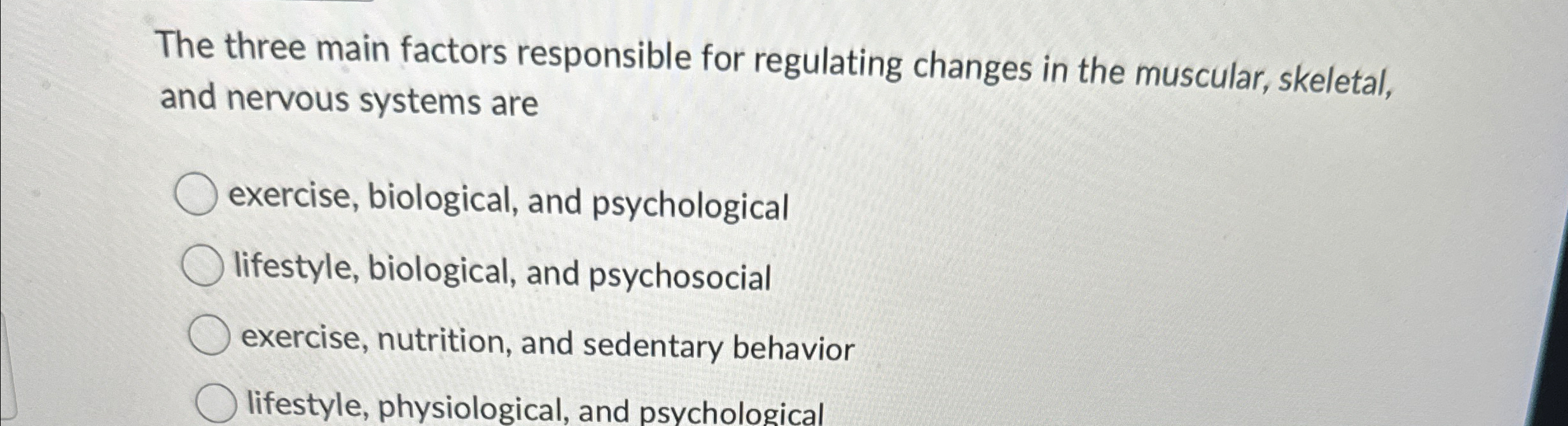 Solved The three main factors responsible for regulating | Chegg.com