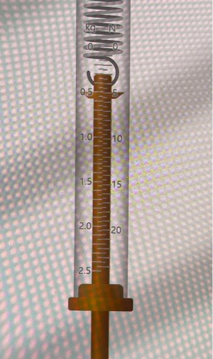 Solved what is the error value for spring scale | Chegg.com