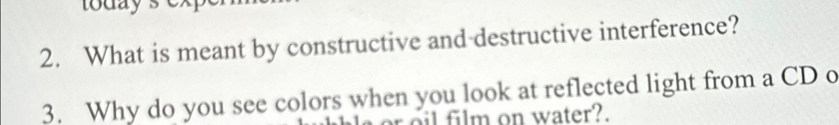 Solved What is meant by constructive and-destructive | Chegg.com