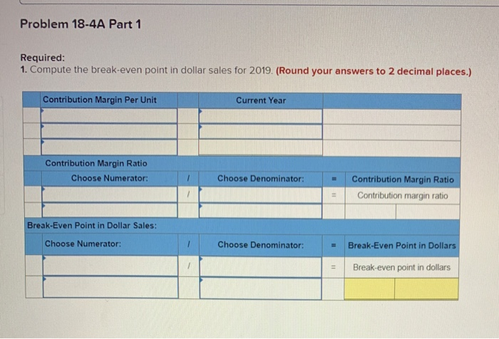 Solved Problem 18-4A Part 1 Required: 1. Compute the | Chegg.com Solved Problem 18-4A Part 1 Required: 1. Compute the | Chegg.com