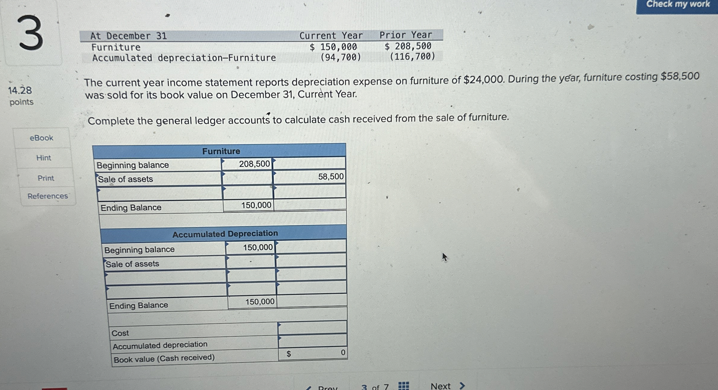 Solved The current year income statement reports | Chegg.com