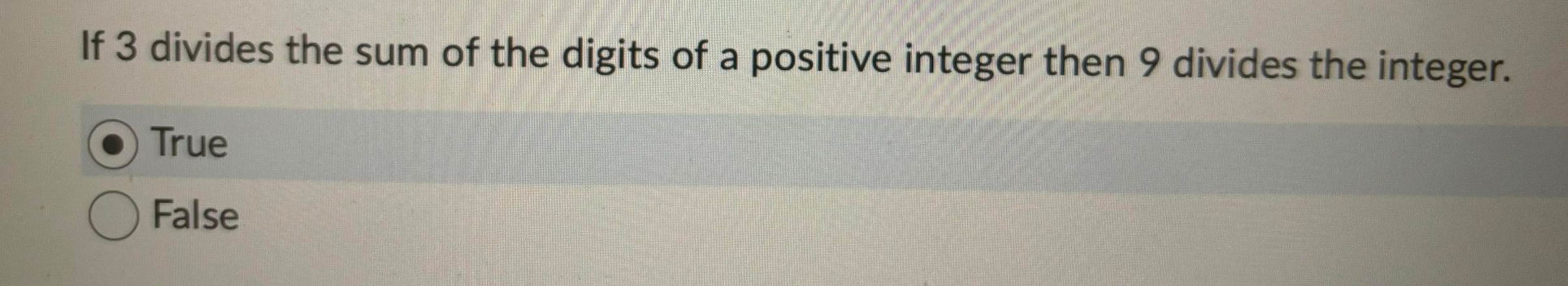 Solved If 3 ﻿divides the sum of the digits of a positive | Chegg.com