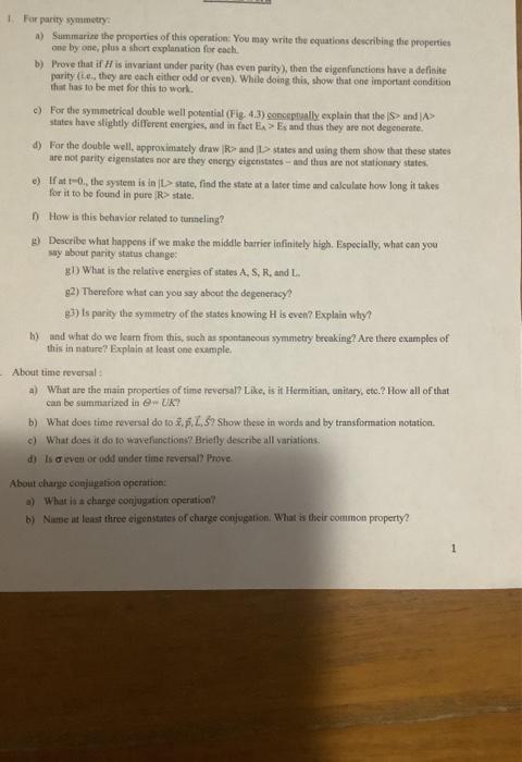 Solved Please answer question 1. Parts a thru f have been | Chegg.com