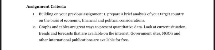 Solved Assignment Criteria 1. Building on your previous | Chegg.com